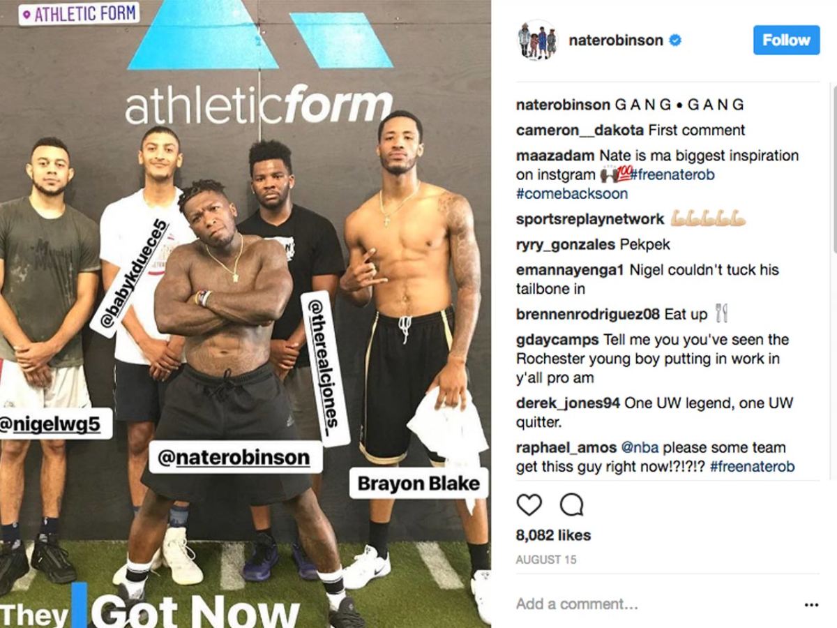 9 Times Nate Robinson Lit Up Instagram With His Shredded, Shirtless ...