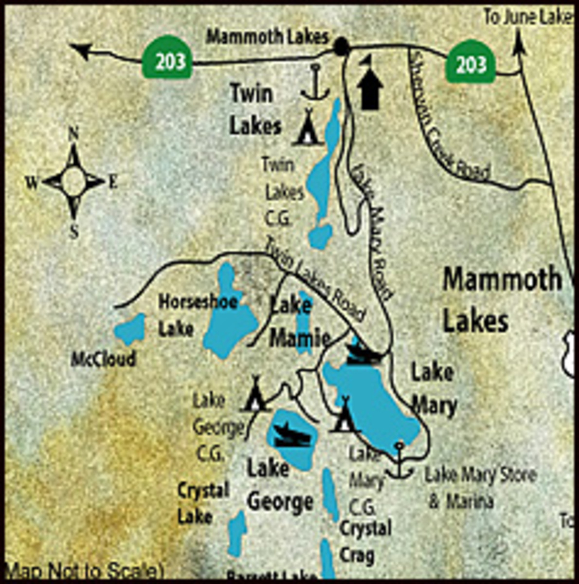 Lake Mary Campground Map Lake Mary Campground | Mammoth Lakes,