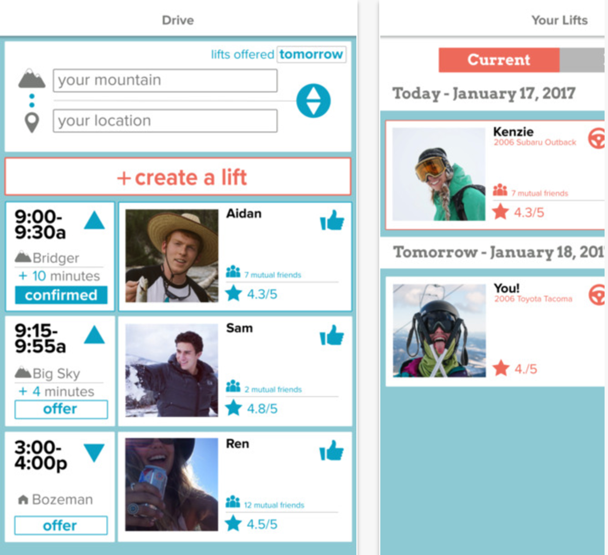 College skier creates app to help you carpool to the mountains