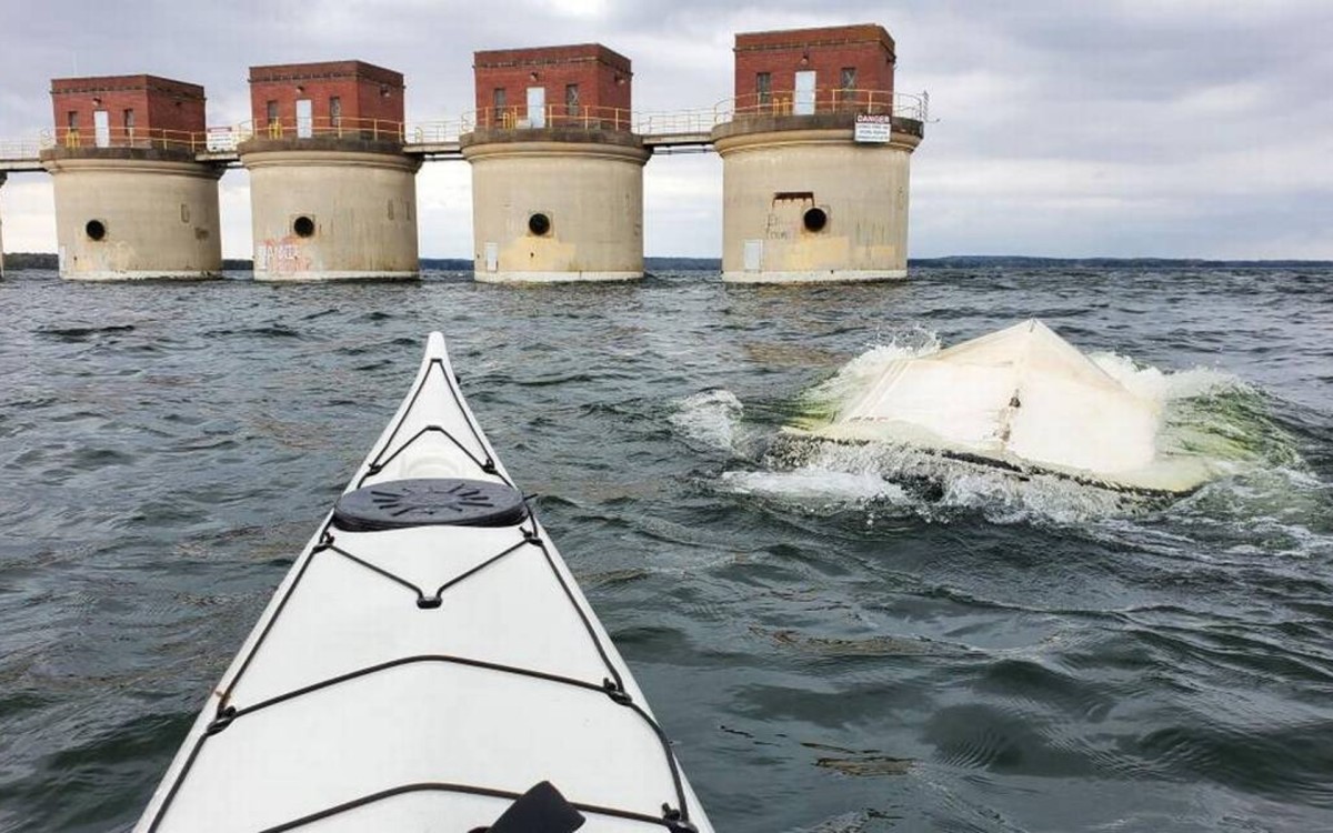 Lone Kayaker Saves Two Men From Sinking Motorboat | Men's Journal