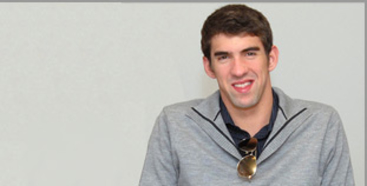 Phelps Visits Men's Fitness