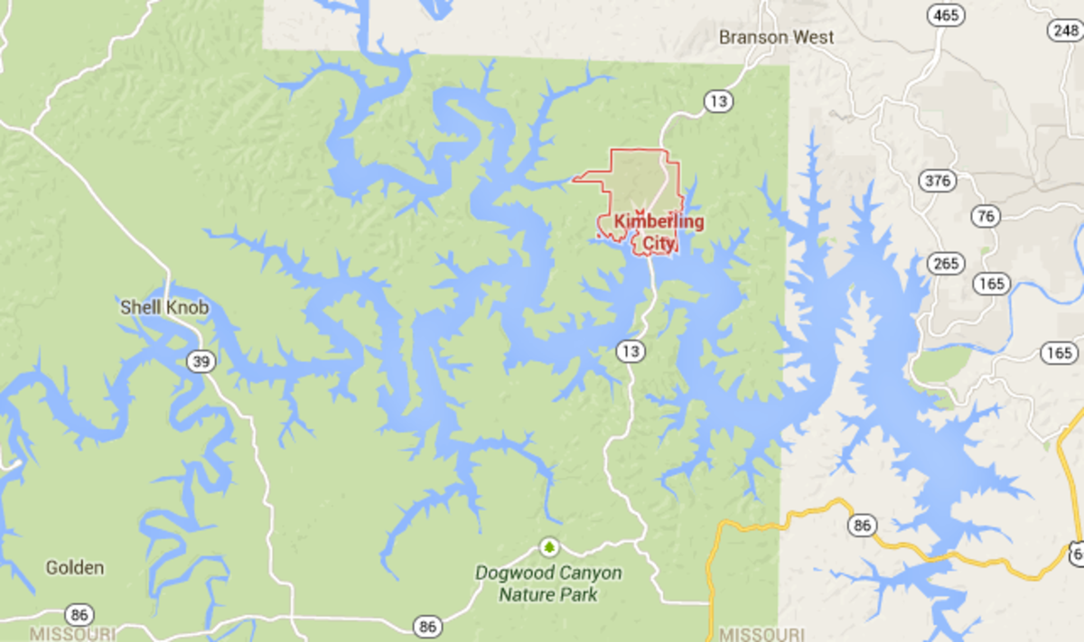 Table Rock Lake Map With Point Markers | Cabinets Matttroy