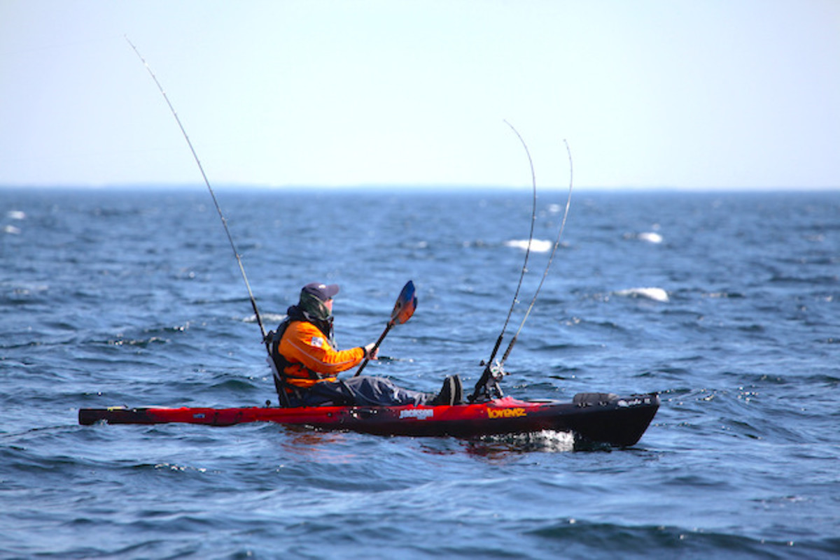 Kayak Trolling With Multiple Lines - The more lines you can put in the ...