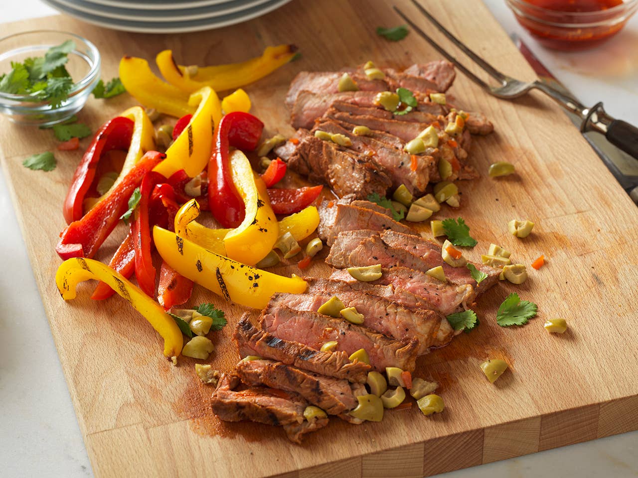 How to Make Spanish-Style Grilled Steak with Olives