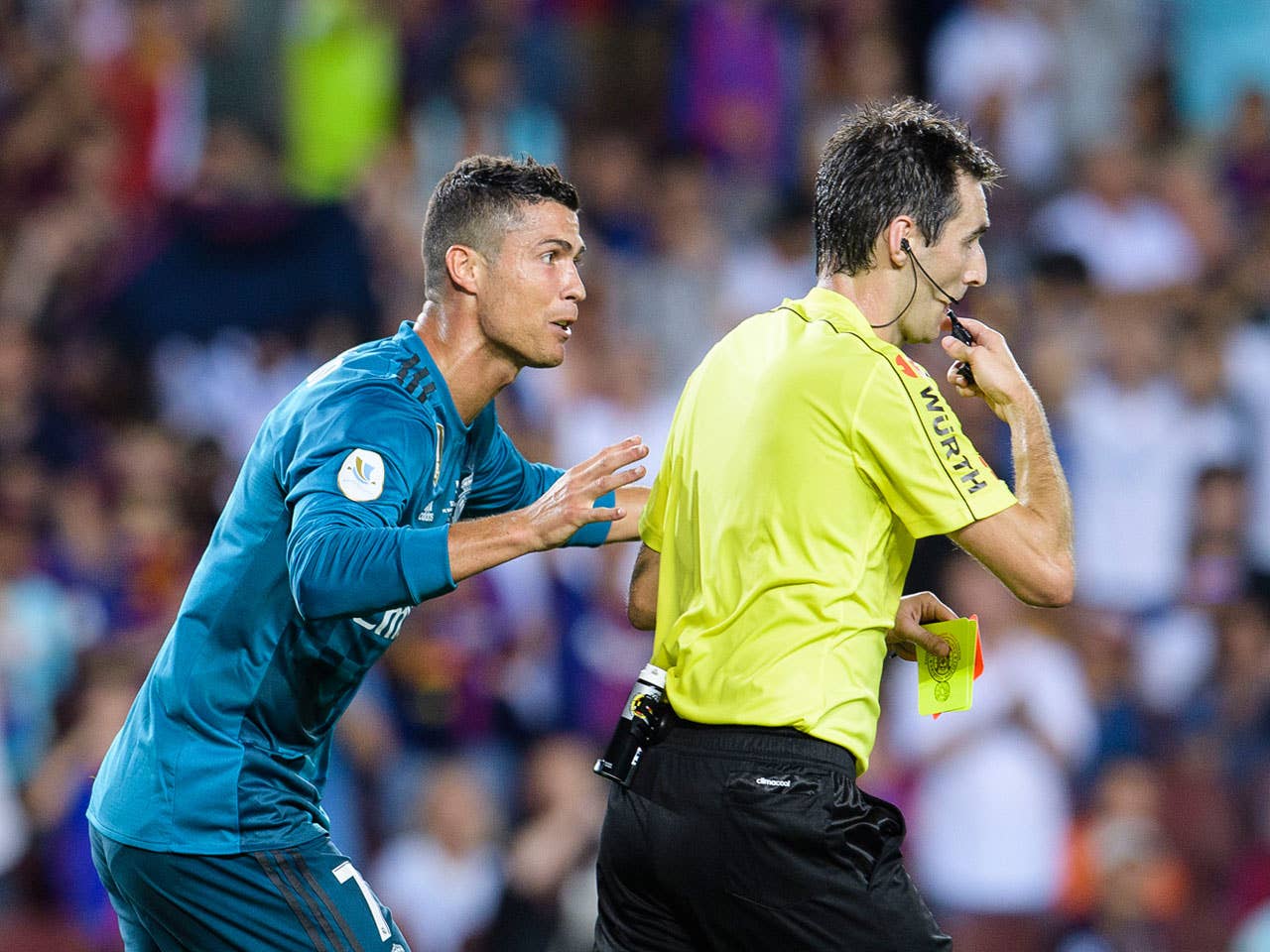 Cristiano Ronaldo Scores Goal, Gets Red Card and Suspension for Pushing ...