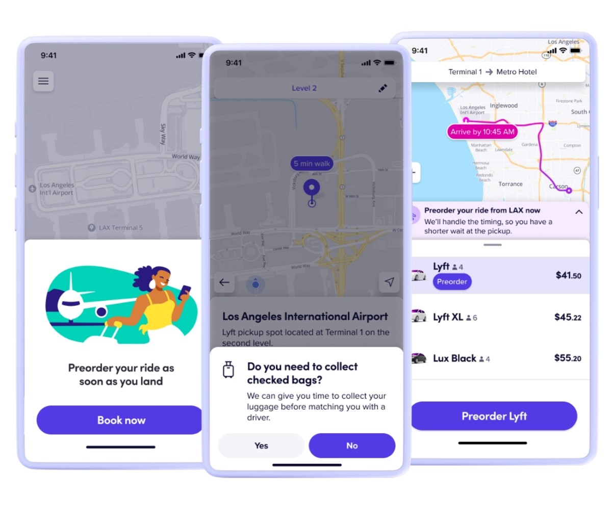 New Lyft Preorder Feature Makes Airport Pickups Easier New Lyft Preorder Feature Makes Airport Pickups Easier