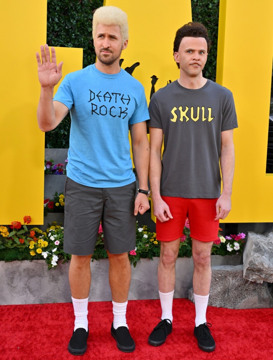 Ryan Gosling and Mikey Day Dressed as Beavis and Butt-Head to 'Fall Guy ...