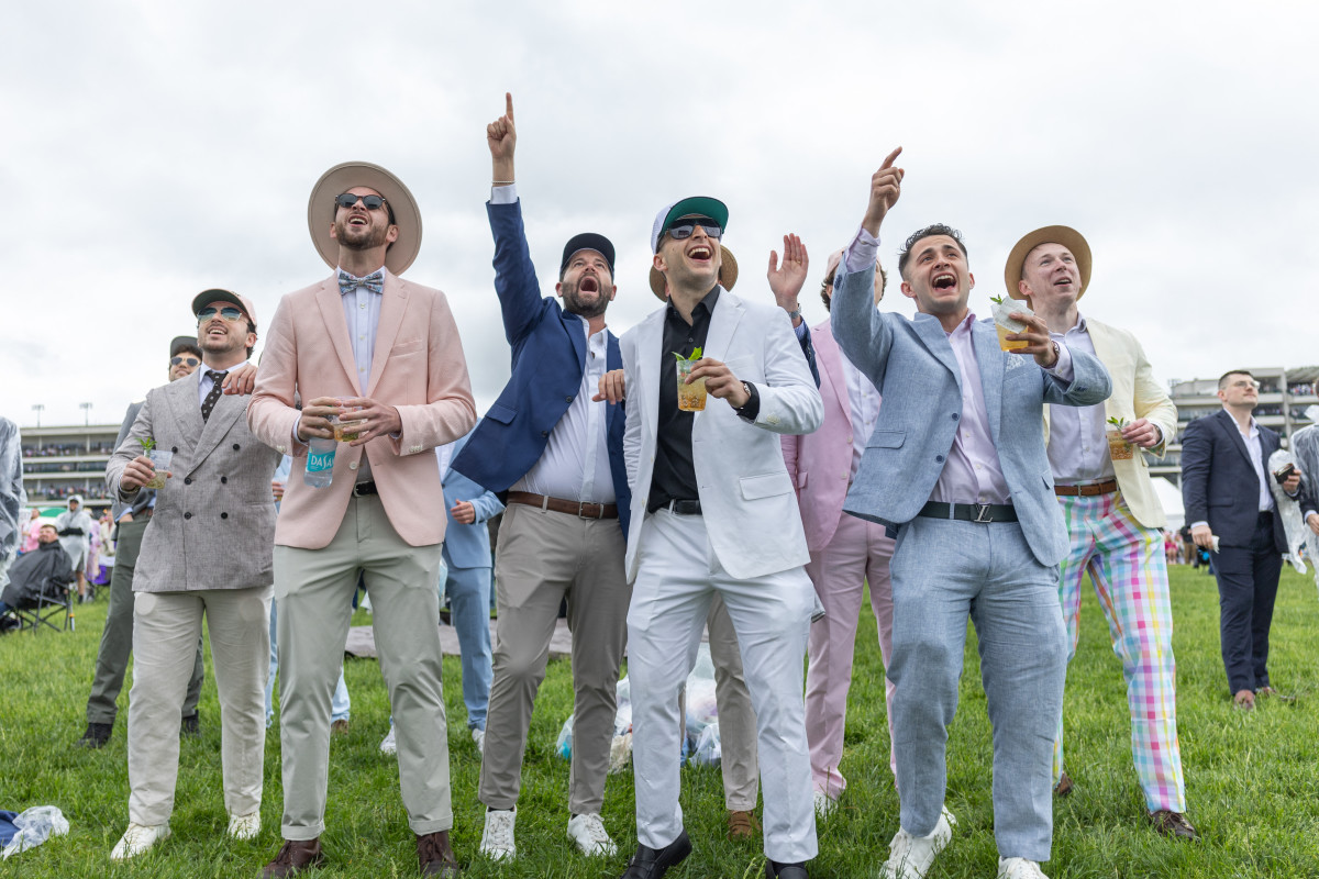 Men Turn Heads in Colorful Kentucky Derby Style at Churchill Downs