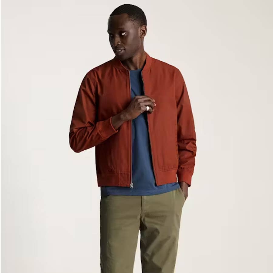 A Classic Bonobos Bomber Jacket Is 48% Off Right Now