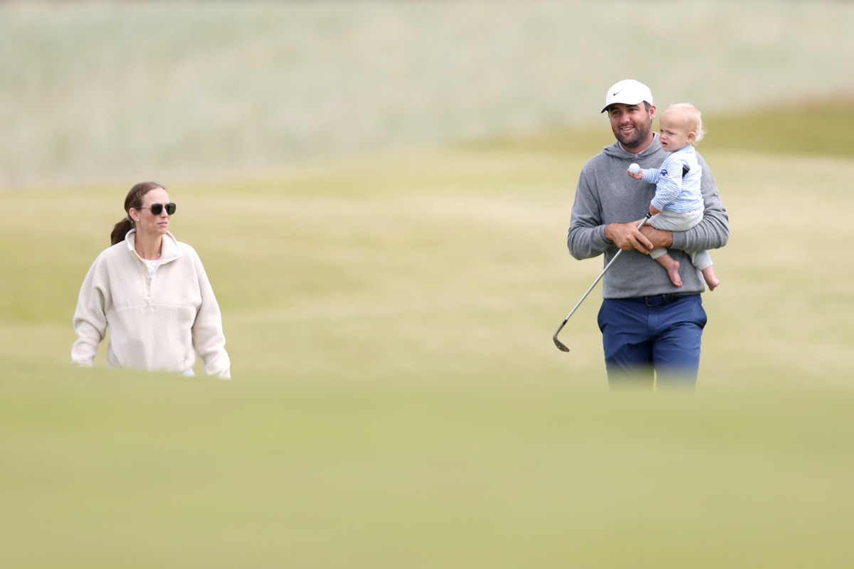 Scottie Scheffler's Wife, Son Spotted on Course Before Open Championship