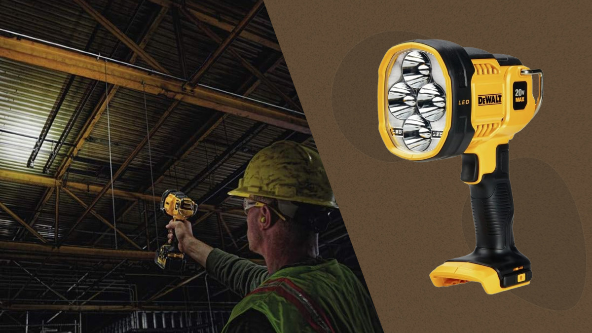 DeWalt’s Powerful 20V Max LED Spotlight is Nearly 50% Off