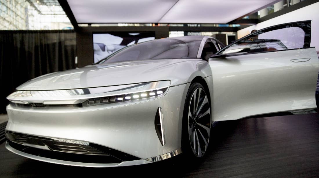 Lucid Air Electric Vehicle Catches Fire at Showcase Event - Men's Journal