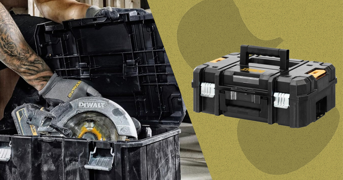 DeWalt’s TSTAK II Tool Box Is Just $20 Right Now - Men's Journal