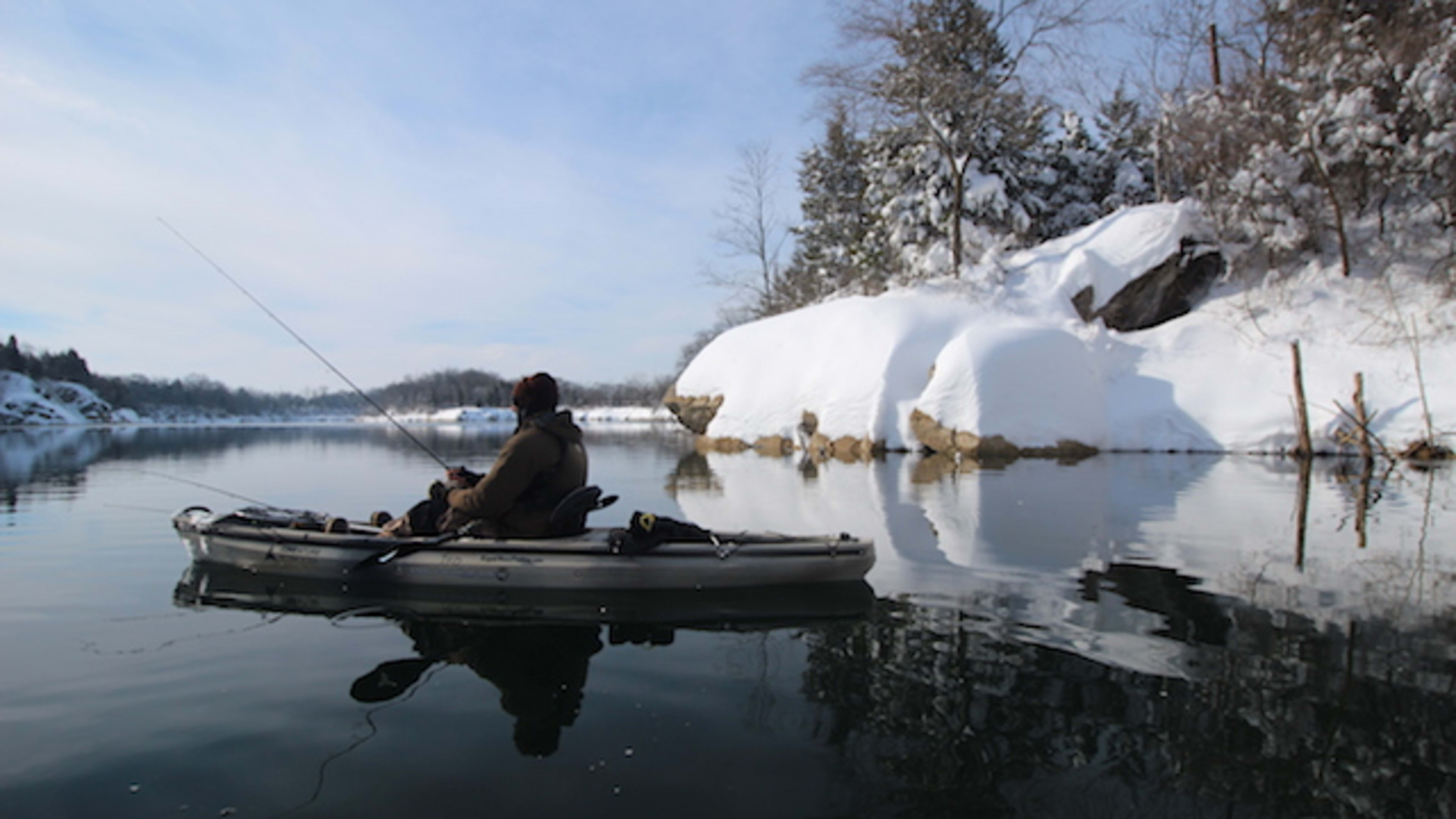 Stay alive and thrive winter kayak fishing - Men's Journal