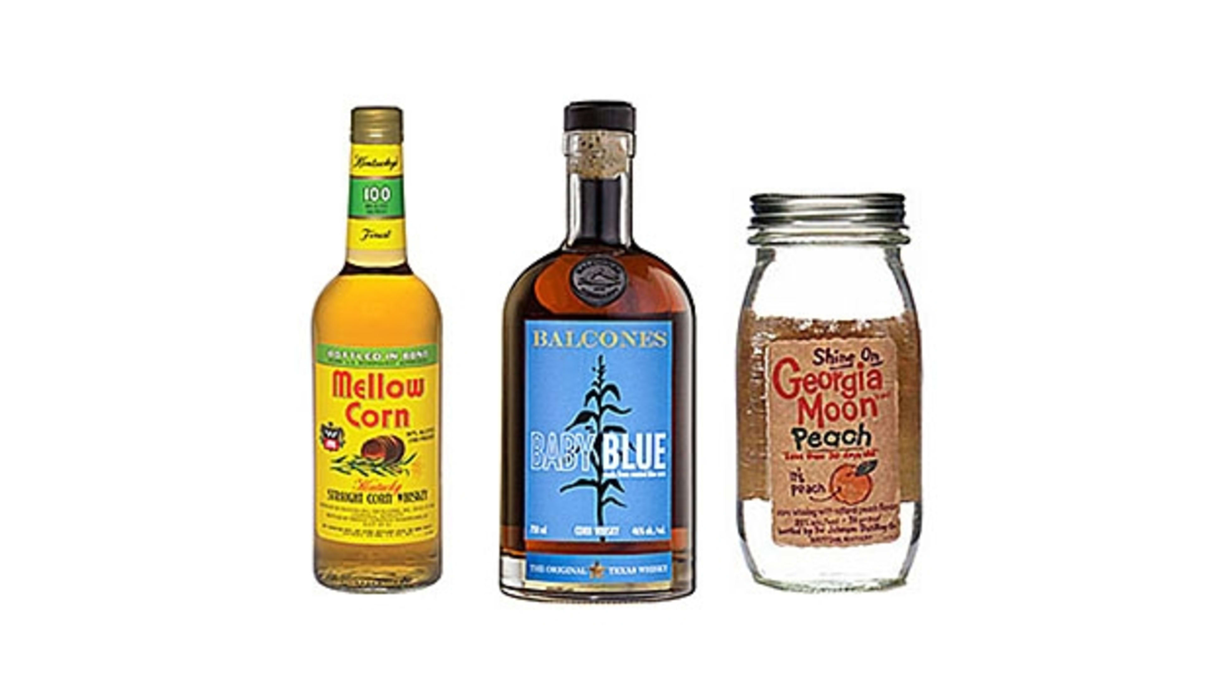 whiskey brands made from corn
