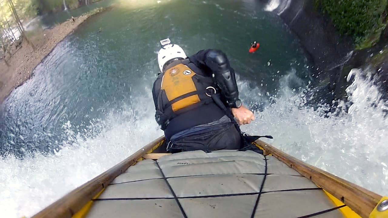Breaking the Canoe Waterfall Record - Men's Journal