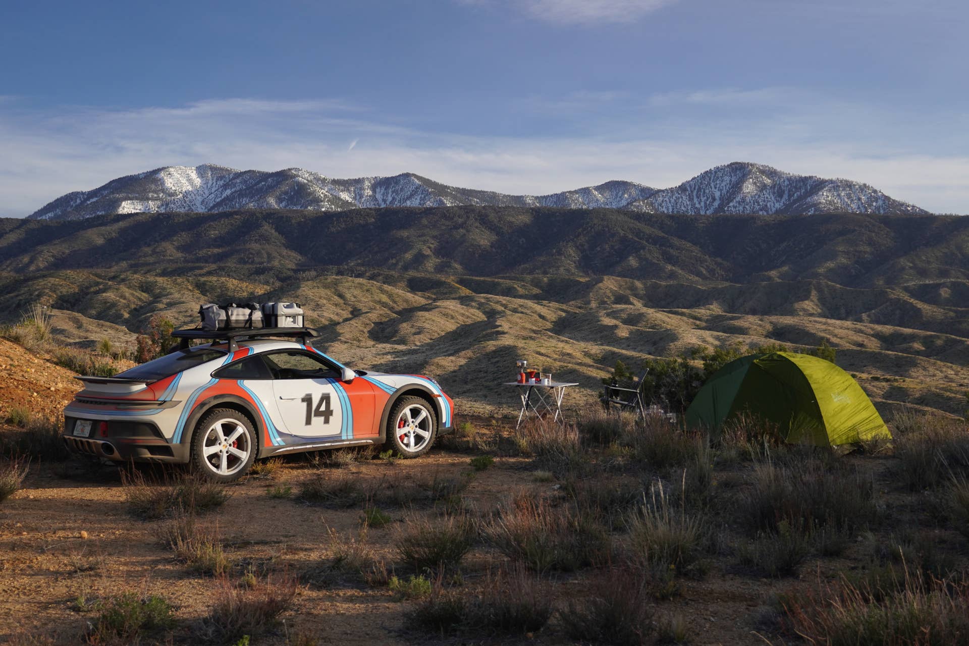 Camping in the Desert With the New Porsche 911 Dakar - Men's Journal