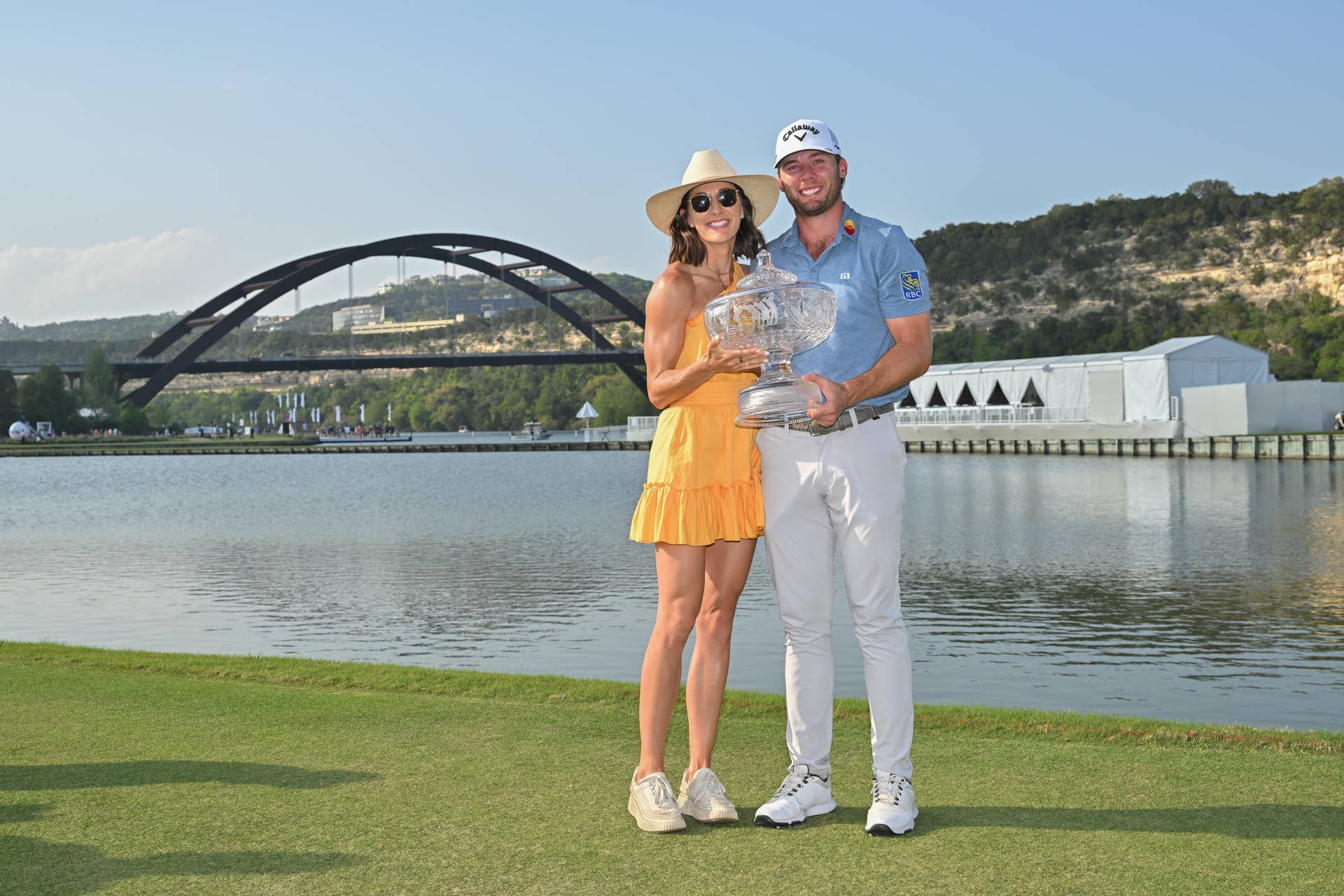 Sam Burns Sends Clear Message on Wife Caroline, Son Bear - Men's Journal