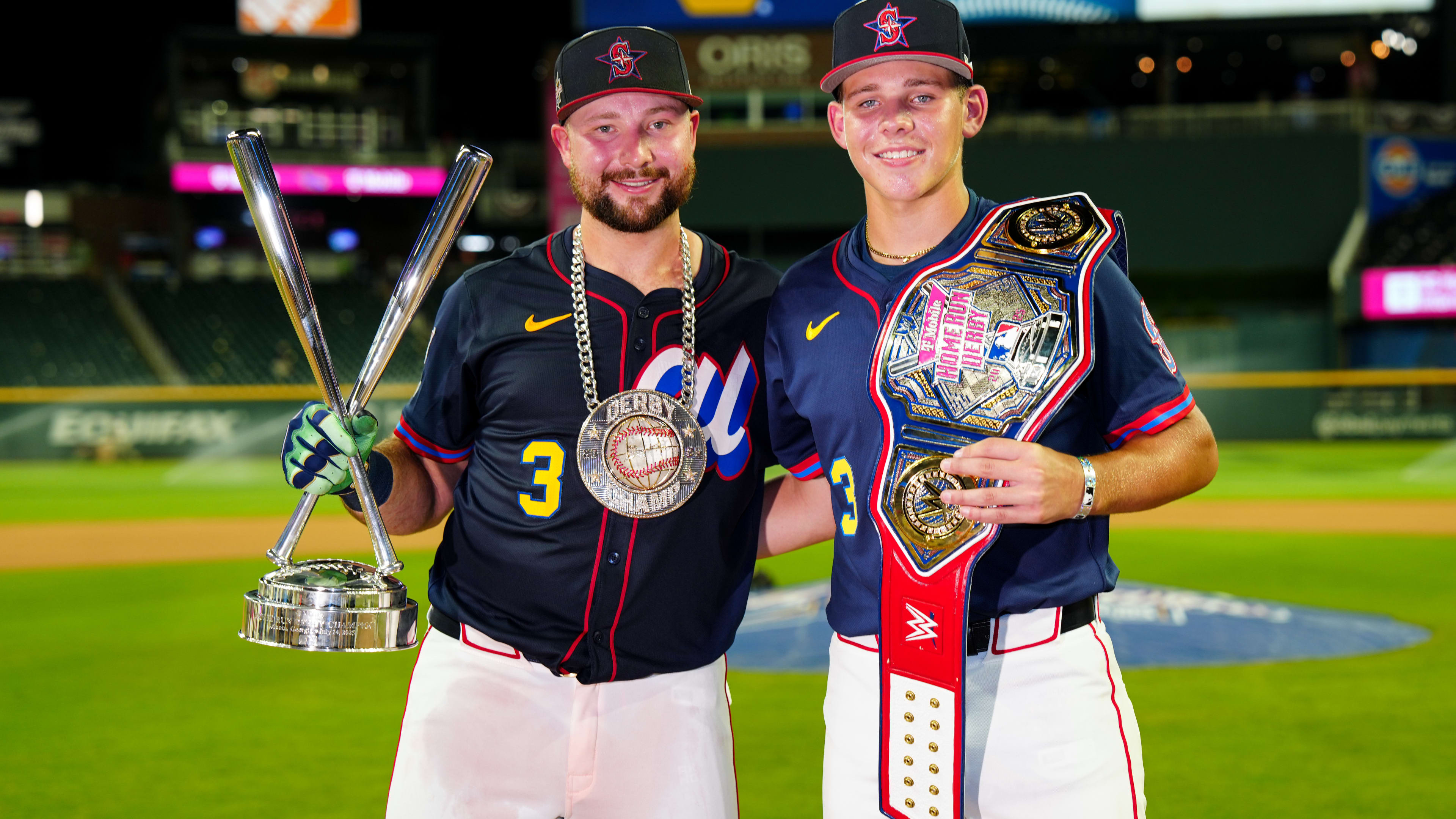 Cal Raleigh's Little Brother, Todd Jr., Steals the Show at MLB Home Run ...