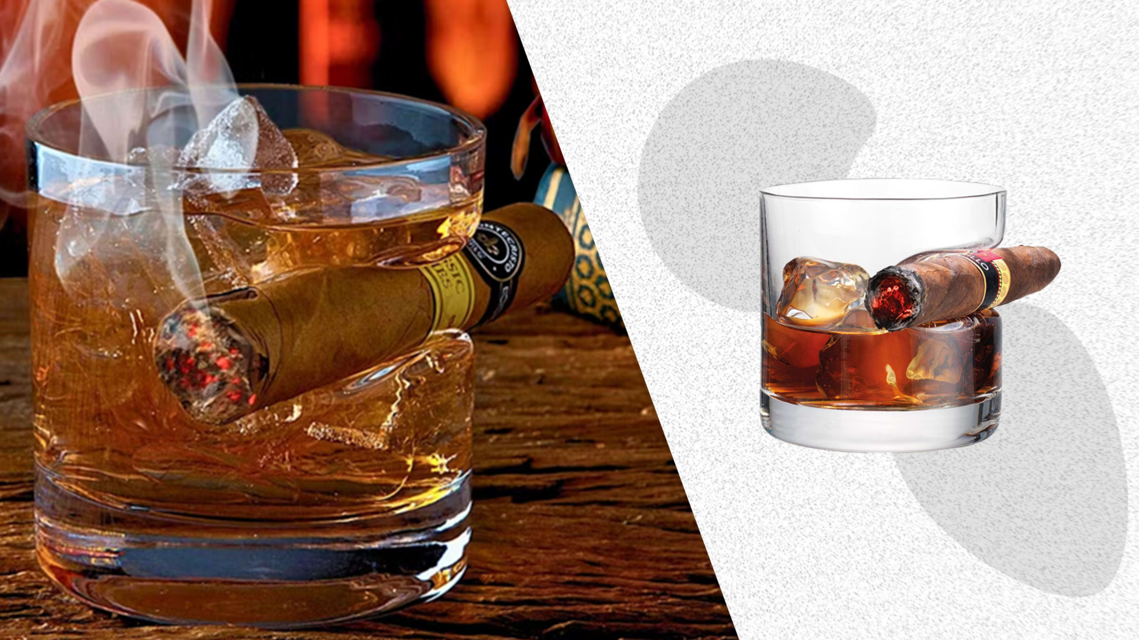 Huckberry Has Cigar-Holding Whiskey Glasses for $23 - Men's Journal
