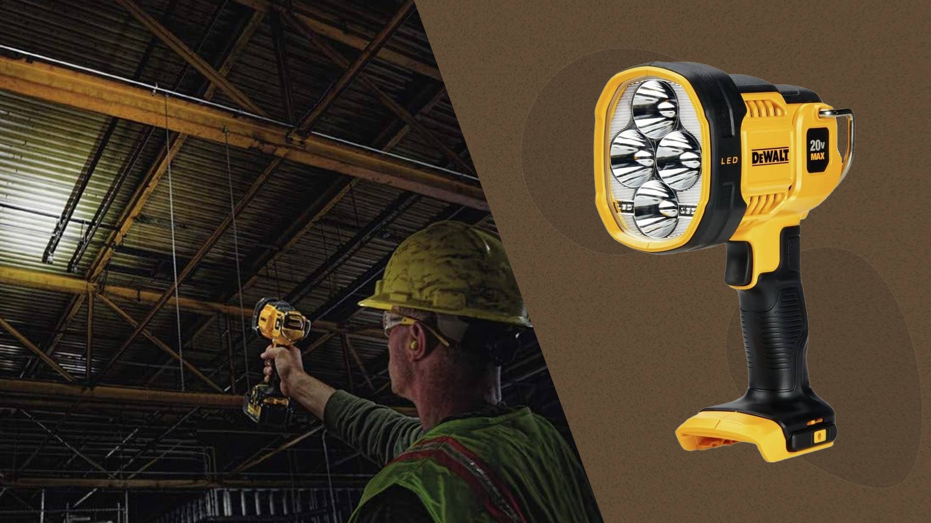 DeWalt’s Powerful 20V Max LED Spotlight is Nearly 50% Off - Men's Journal