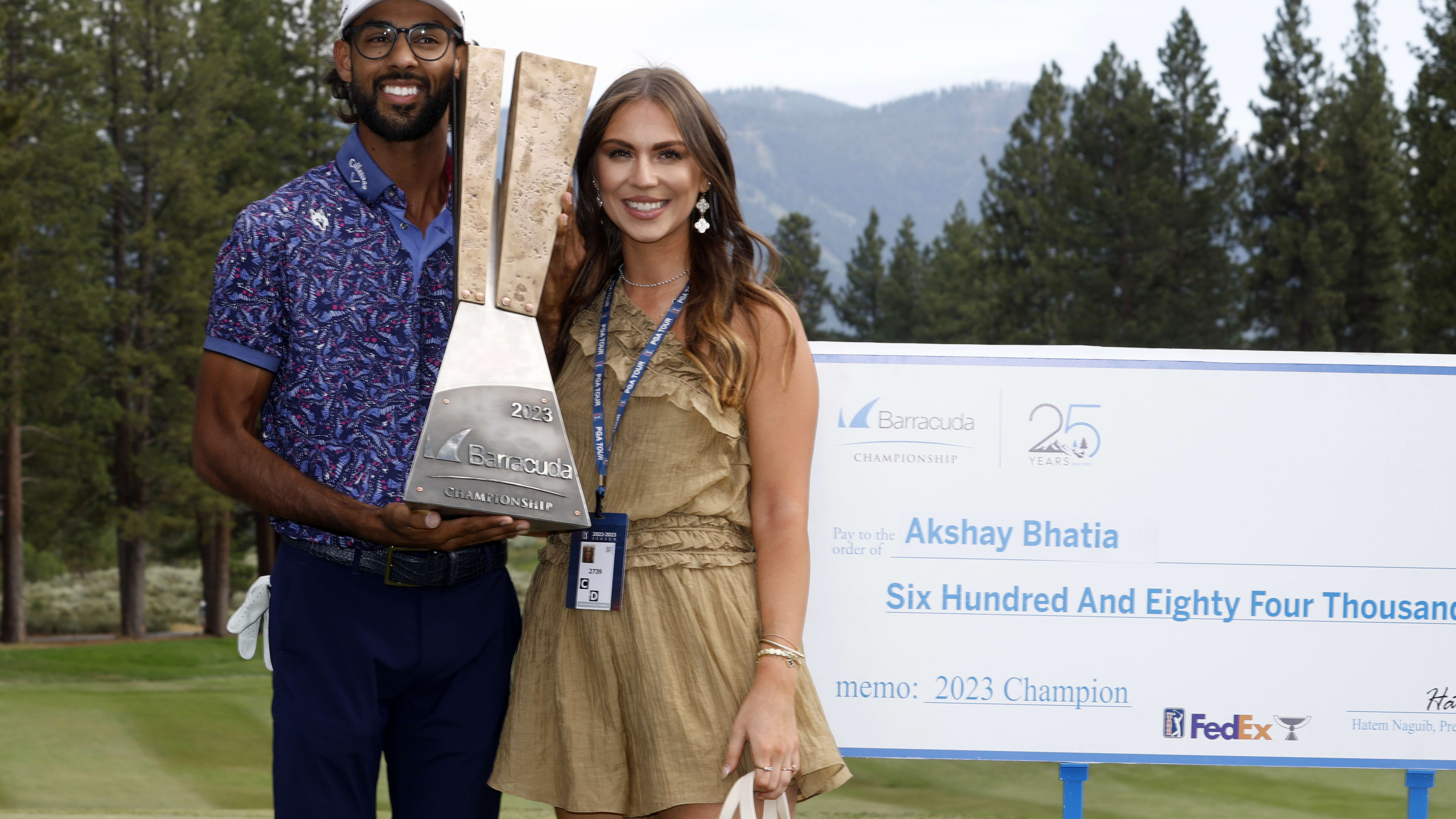 Meet Presleigh Schultz, Players Championship Leader Akshay Bhatia's ...