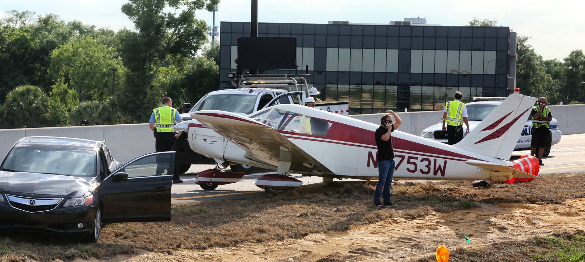 Terrifying Video Shows Plane Crashing Into Car on Busy Highway - Men's ...