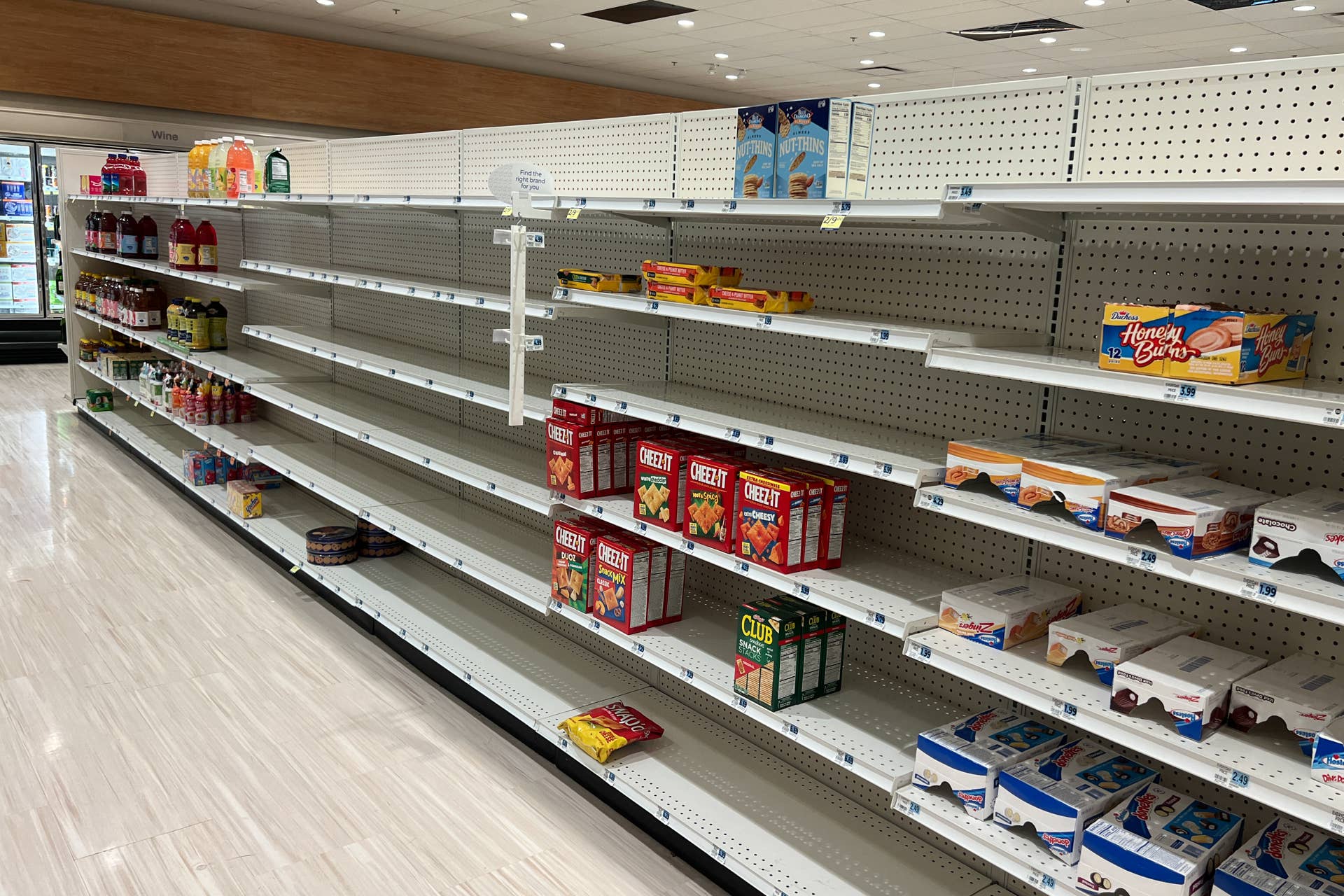 Grocery Stores Face Empty Shelves as Shoppers Brace for Historic Winter ...