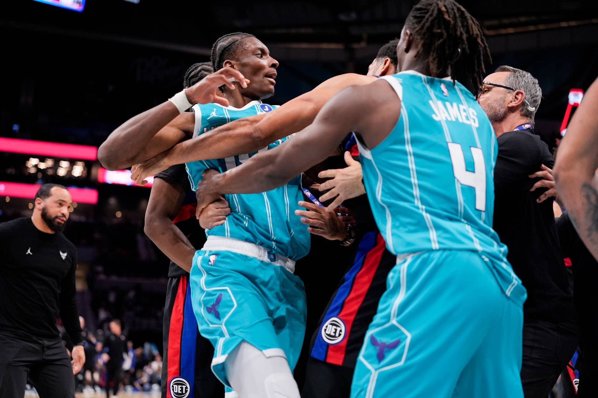 NBA Issues Suspensions for Wild Hornets-Pistons Brawl - Men's Journal