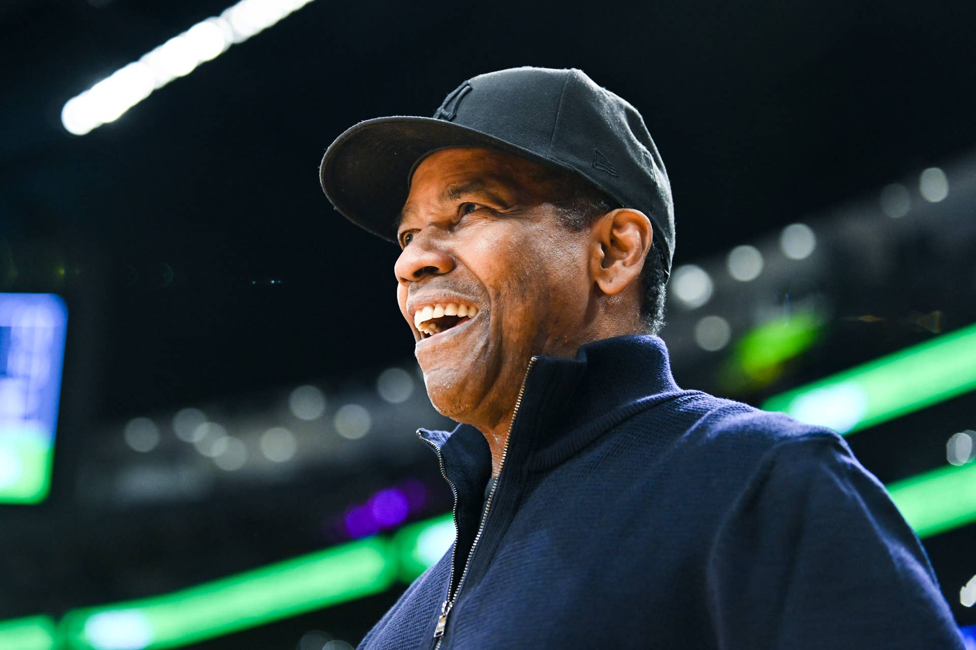 Denzel Washington LeBron James Lakers Courtside - Men's Journal