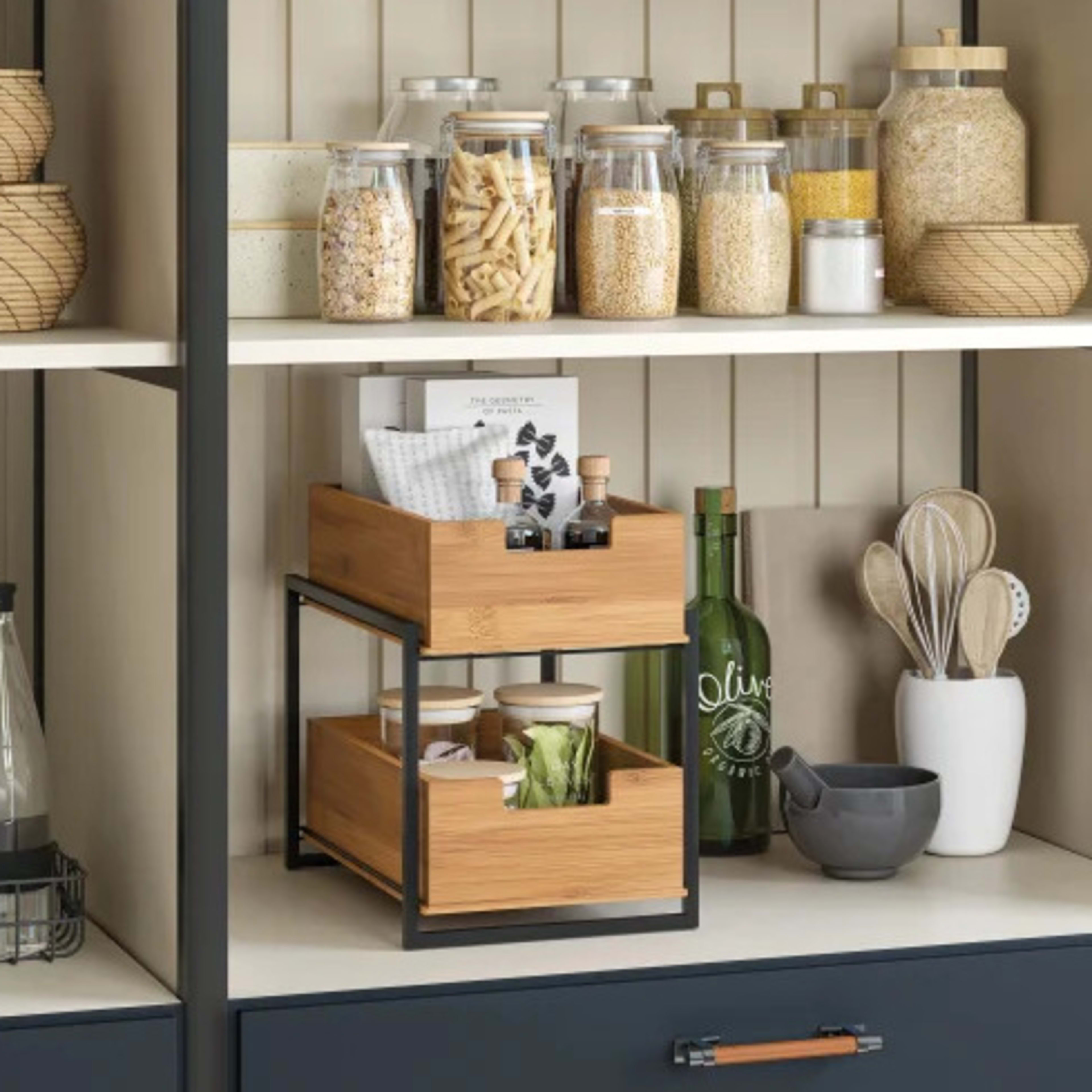 Ikea's Sleek Bamboo Lazy Susan Easily Organizes Kitchens - Men's Journal