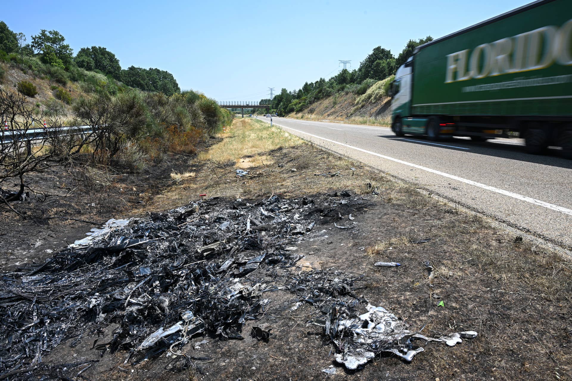 Diogo Jota Crash Scene Photos Show Torched Lamborghini - Men's Journal
