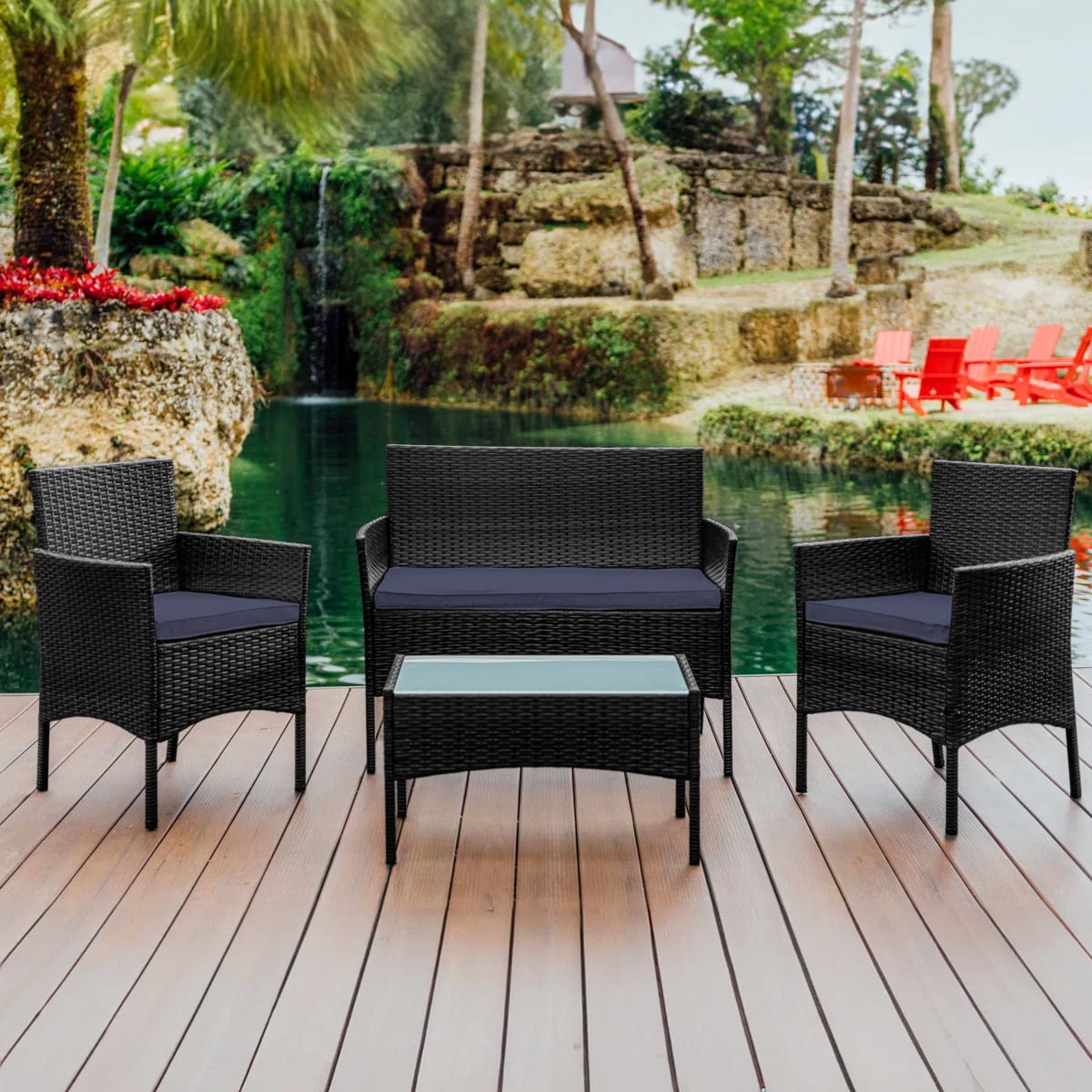 Wayfair’s Comfy 4-Piece Wicker Patio Set Is Now 71% Off - Men's Journal