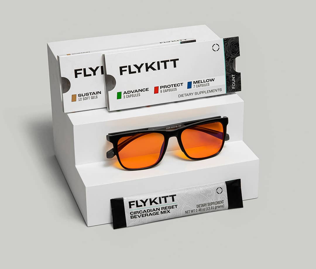FlyKitt All-In-One Jet Lag Reducing Kit, Tested and Reviewed - Men's ...