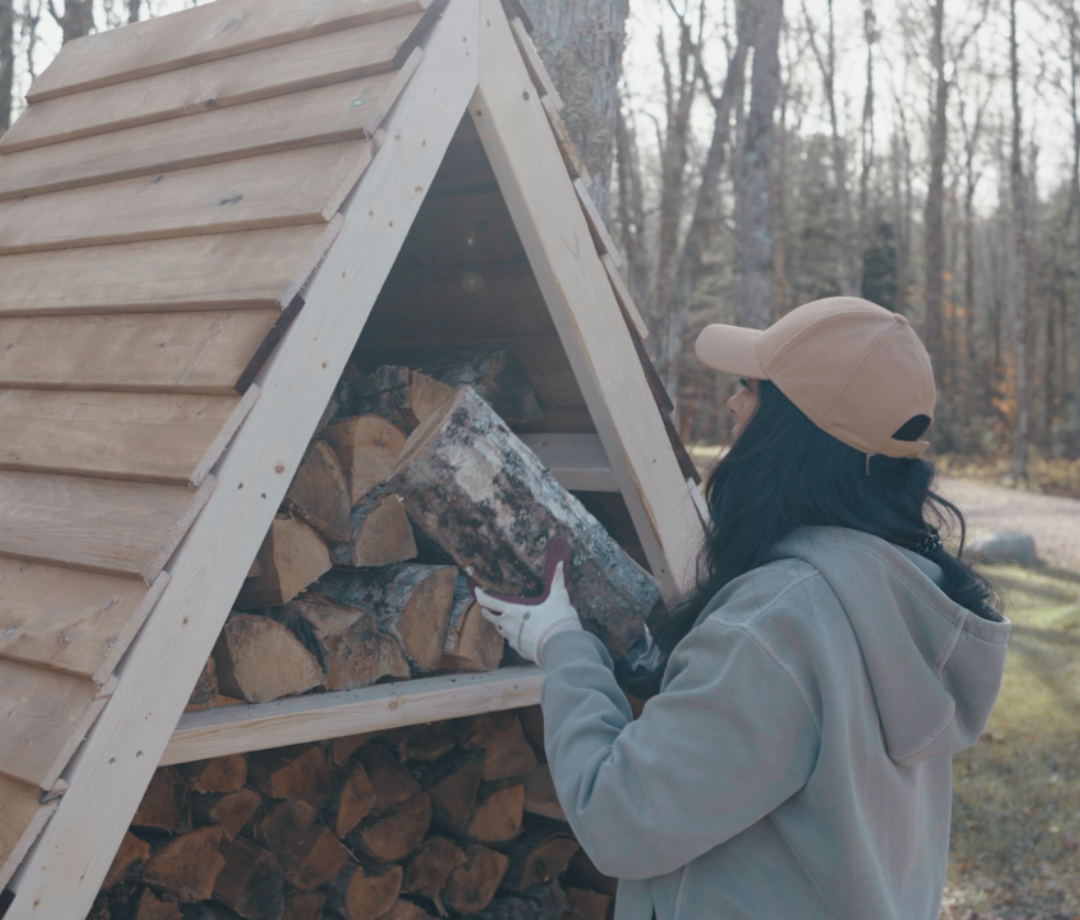 How to Build a Firewood Shed That Keeps Wood Dry, Ventilated - Men's ...
